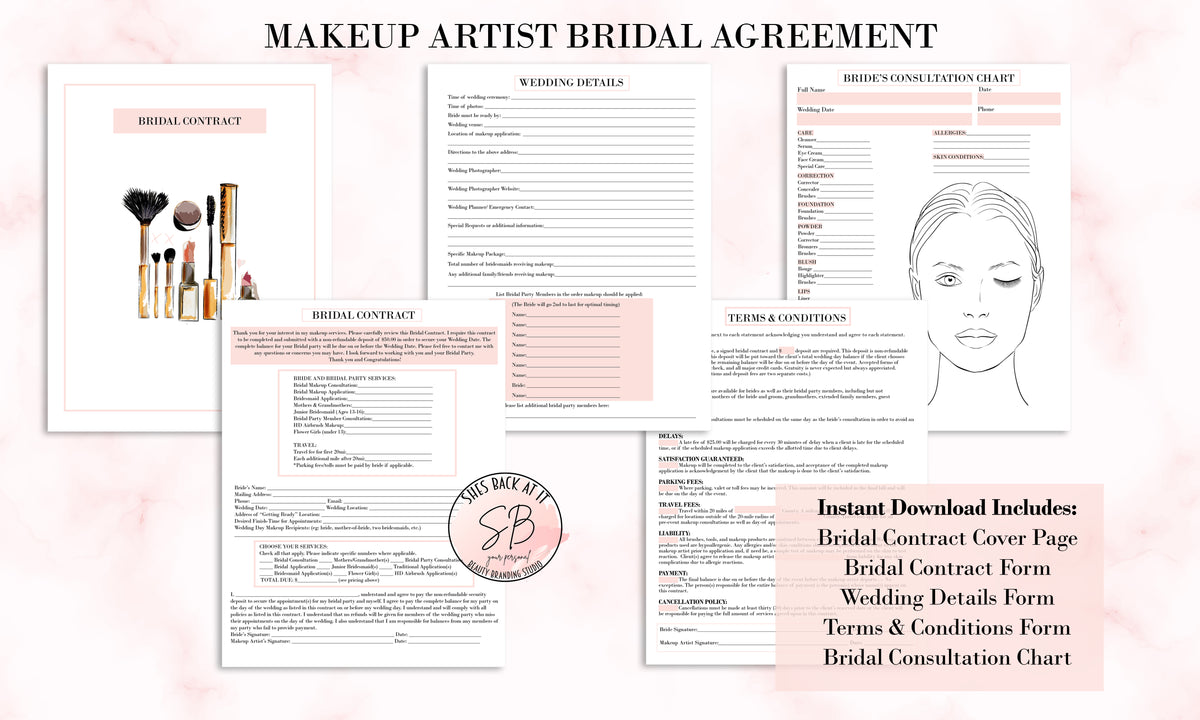 Makeup Artist Model Release Form Template | Saubhaya Makeup