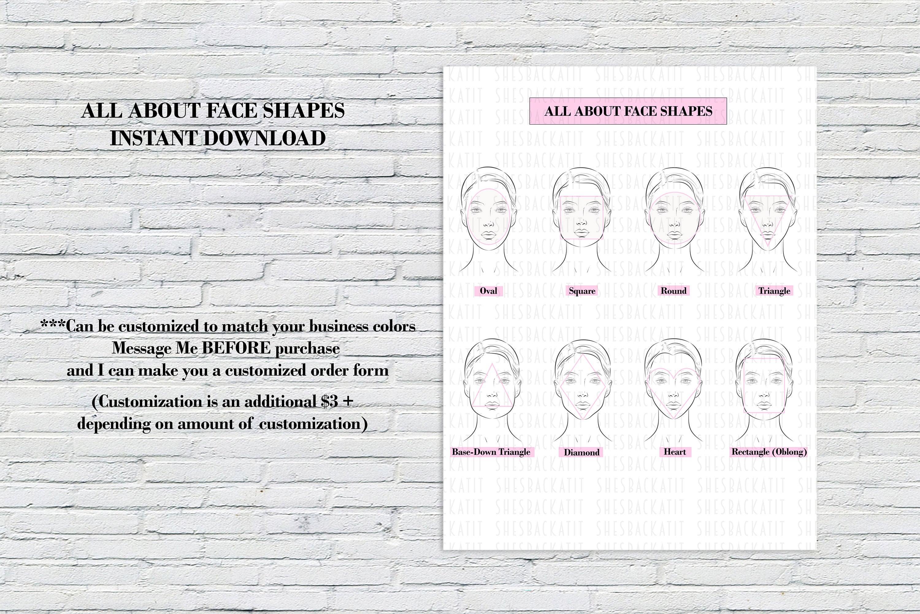 Face Shapes Chart