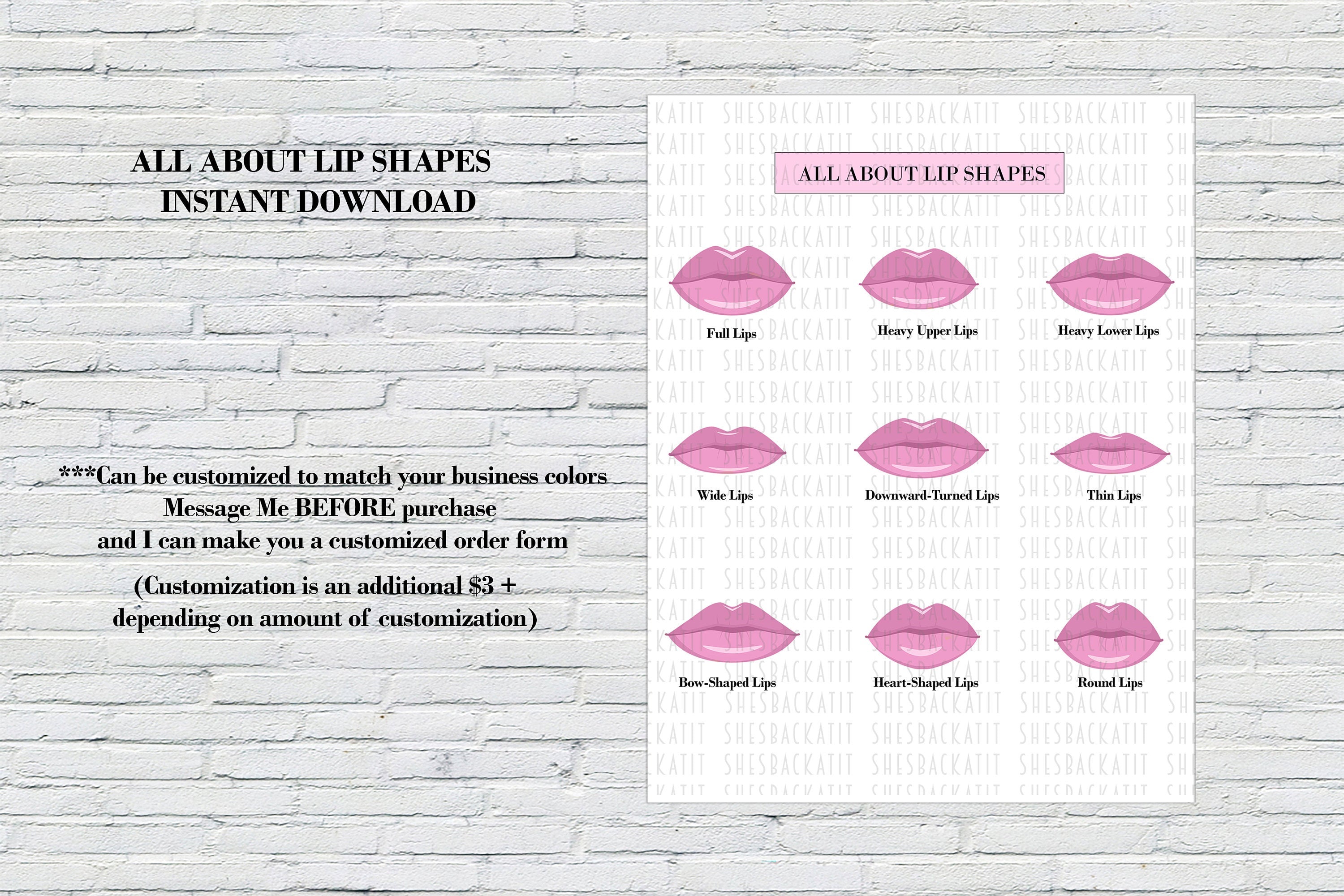 Lip Shapes Chart